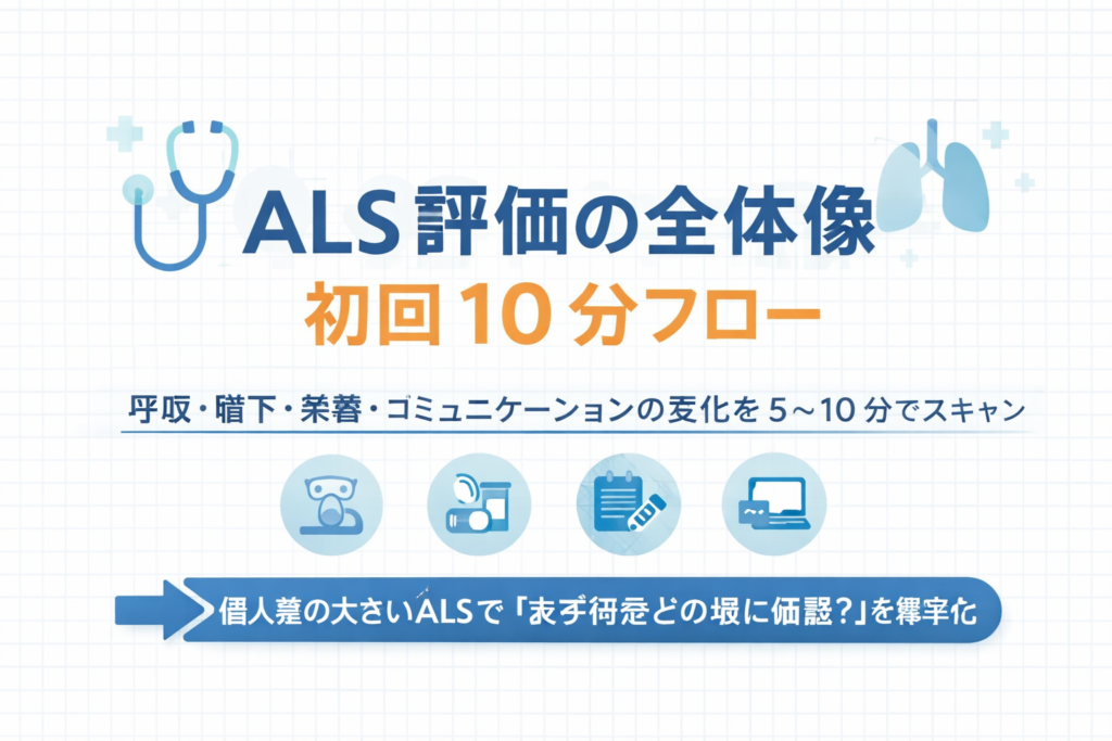 ALS リハビリ評価の全体像｜実施順序と再評価 | リハビリくん