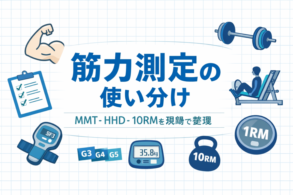 筋力測定の使い分け｜ MMT ・ HHD ・ 1RM | リハビリくん
