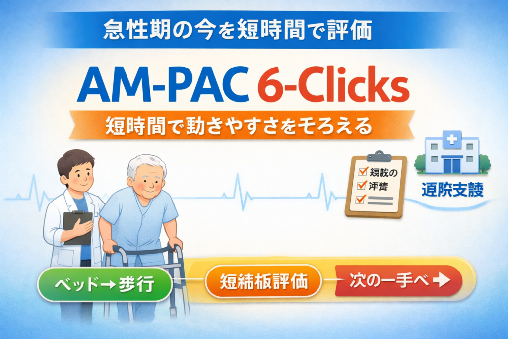 AM-PAC 6-Clicksとは？評価方法と解釈 | リハビリくん
