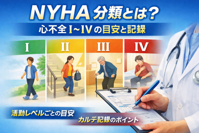 NYHA 分類とは？心不全 I〜IV の目安と記録 | リハビリくん