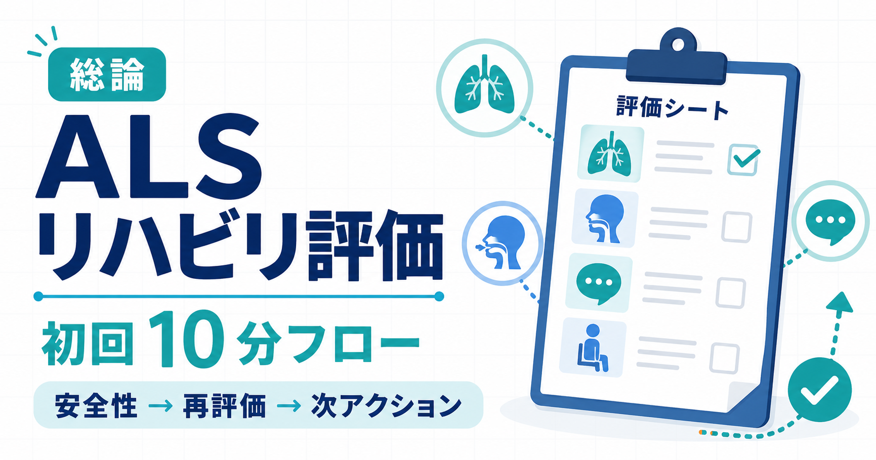 ALSリハビリ評価｜初回10分フロー | リハビリくん