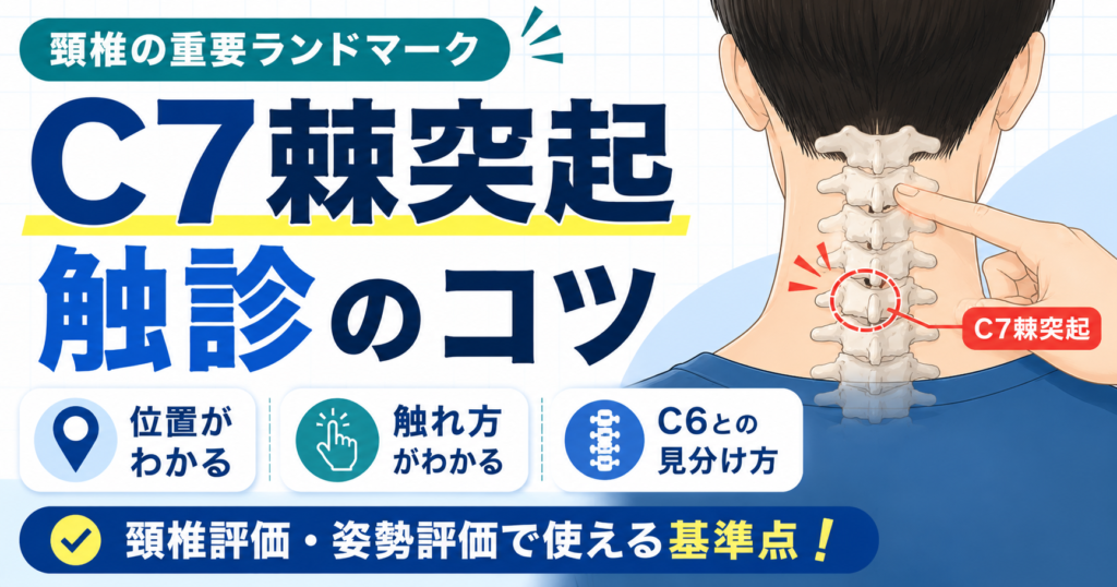 C7棘突起の触診ポイント｜位置・C6との見分け方を解説 | リハビリくん